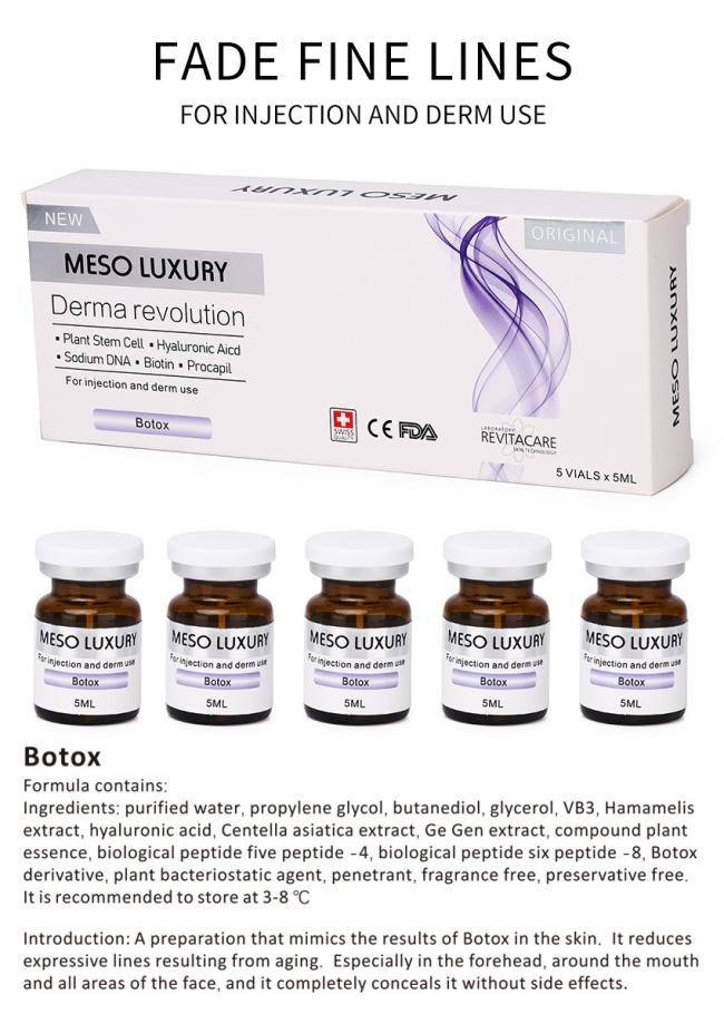 OEM Bo Tox Face Mesotherapy Serum Anti-Wrinkle Meso Serum Injection Set for Face Skin Rejuvenation