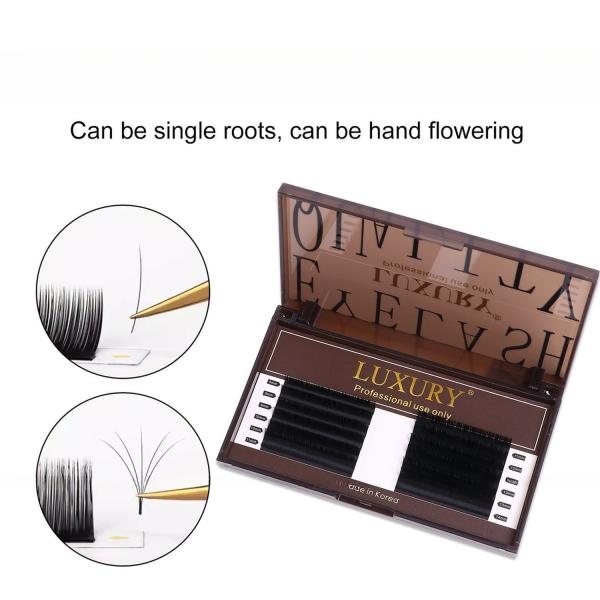 Quality Private Label Individual Silk Lashes Naturally Soft Eyelash Extensions 8-14mm 3D for sale