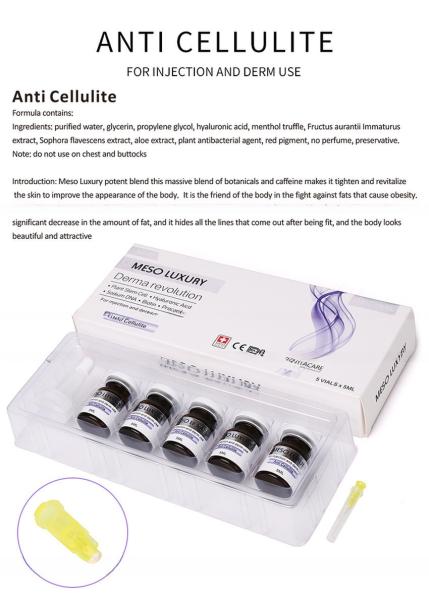 Quality Private Label 5ml Natural Organic Plant Mesotherapy Serum Anti Cellulite Body for sale