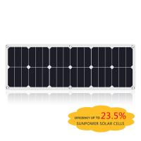 China 40W PET Laminated Flexible Solar Panel 23.5% Efficiency 288x828mm for Laptop Charging for sale