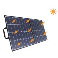 China 100 Watt Foldable Solar Panel with SUNPOWER Cells - 14-22V DC Output, Multiple USB/Type-C Ports for sale