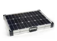 China Foldable Mini Portable Solar Panel 100W 18V with 5m Cable and Telescopic Legs for Outdoor Power for sale
