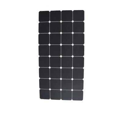 China Anti Aging 100W Semi Flexible Monocrystalline Solar Panel for sale