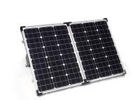 China Foldable Mini Portable Solar Panel 100W 18V with 5m Cable and Telescopic Legs for Outdoor Power for sale