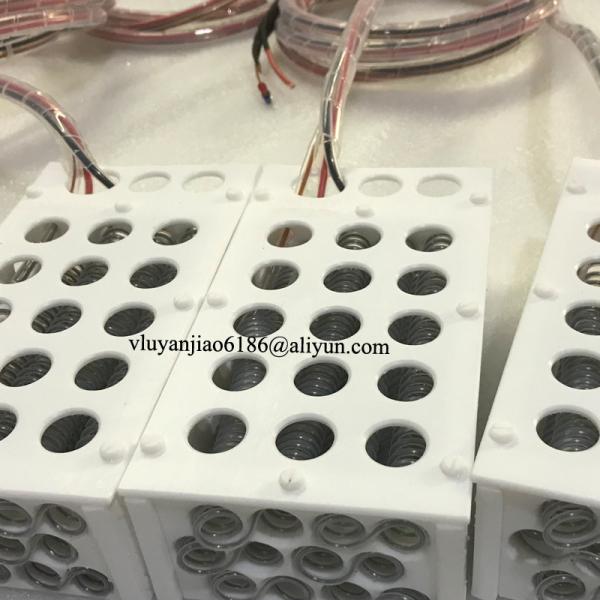 PTFE Heater 110×210×60mm  230V 1P 1.5kw With J-Type Thermocouple PFA Frame Heater