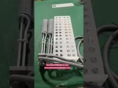 400v 1p 2kw Vertical Spiral Teflon PTFE Immersion Heater With PP Protection Cover