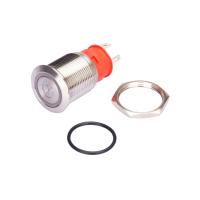China 19mm Stainless Push Button Switch Led Illuminated 10A Momentary Latching for sale