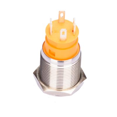 China Ip67 maak Drukknopschakelaar waterdicht leidde Verlicht 36V-Staal 19mm Normale Open Te koop