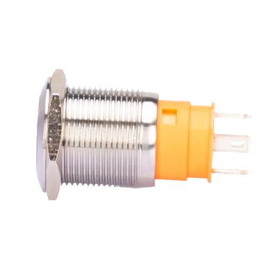 China Ip67 maak Drukknopschakelaar waterdicht leidde Verlicht 36V-Staal 19mm Normale Open Te koop