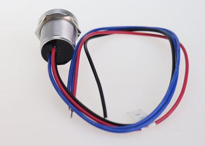China 12V 24V LED Illuminated Piezo Touch Switch , 19mm Switch Push Button Momentary for sale