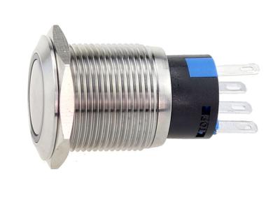 China Diodo emissor de luz 220V de Ring Symbol Yellow Orange do interruptor de tecla do vândalo do PC 19mm do carro anti à venda