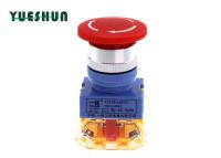 China Self Locking Emergency Stop Push Button Switch , Mushroom Type Emergency Push Button for sale