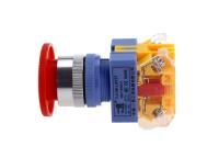 China Self Locking Emergency Stop Push Button Switch , Mushroom Type Emergency Push Button for sale