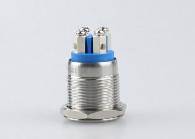 China LED Light Panel Mount Push Button Switch Screw Terminal 12 Volt Protected Against Dust for sale
