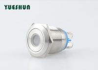 China LED Light Panel Mount Push Button Switch Screw Terminal 12 Volt Protected Against Dust for sale