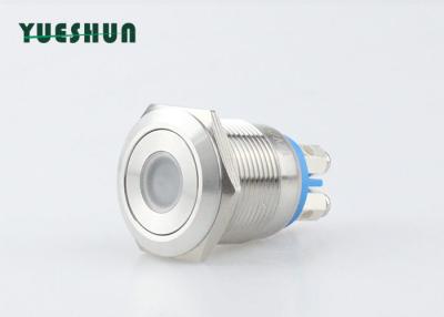 China LED Light Panel Mount Push Button Switch Screw Terminal 12 Volt Protected Against Dust for sale