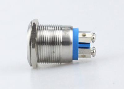 China LED Light Panel Mount Push Button Switch Screw Terminal 12 Volt Protected Against Dust for sale