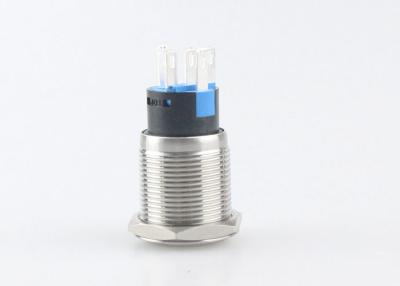 Cina Corpo di acciaio inossidabile del supporto del pannello del commutatore 19mm del bottone di Dot Type Illuminated Momentary Push in vendita