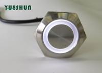 China Waterproof Illuminated Momentary Push Button Switch 22mm Oxidation Resistant for sale
