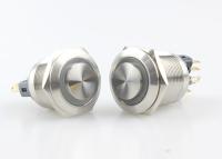 China High Round Head Push Button Switch LED Illuminated , 22mm Illuminated Push Button for sale