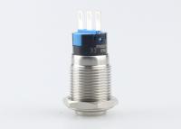 China 16mm High Head Metal Push Button Switch , Self Locking Push Button Switch NO NC for sale
