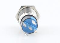 China Dot Type LED Metal Push Button Switch , 5 Pin Push Button Switch Light Weight for sale