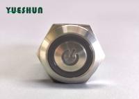 China Aluminum 5A Ring LED  22mm Anti Vandal Push Button Switch for sale