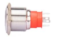 China High Current 22mm Panel Mount Push Button Switch Momentary Latching Flat Round Color for sale