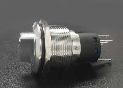 China 22mm Rotary Anti Vandal Push Button Switch Metal Waterproof With Led for sale
