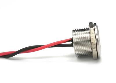 Cina 22mm testa rotonda piana momentanea del commutatore piezo-elettrico di tocco del metallo di 2 cavi non principale in vendita