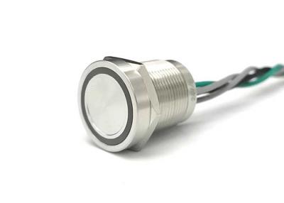 China tecla Piezo conduzida 22mm do interruptor do toque de Illumin de aço inoxidável para Industri à venda
