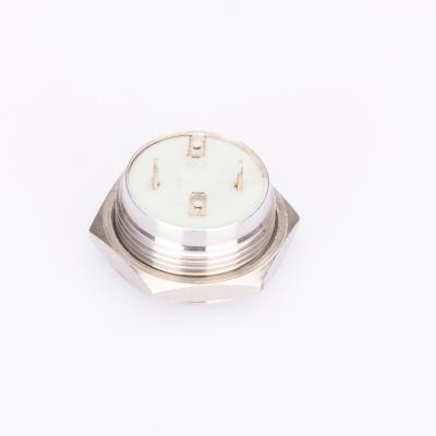 China 24v führte zurückgestelltes kurzes rostfreies Momentan des Metalldrucktastenschalter-16MM zu verkaufen