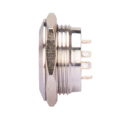 China 25mm belichtete rostfreier Mikrodrucktastenschalter Momentan mit Ring Led zu verkaufen