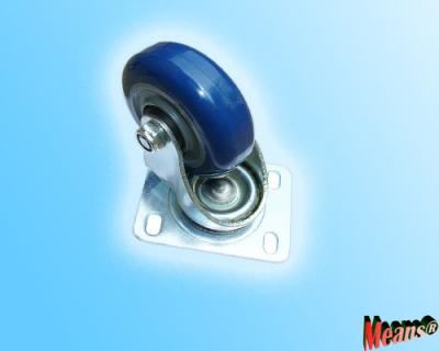 China 3.5" Swivel caster, with Blue /Burgundy /Grey polyurethane wheel. for wooden case. for sale