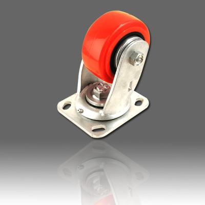 China 4"/100mm Heavy duty swivel castor, with Red wheel.MS-W8408HD for sale