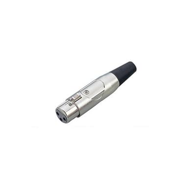 China XLR Connector,3 Pins with Nickel Contacts.Rohs. MS-A003N-3P for sale
