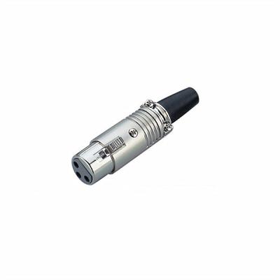 China XLR Connector,3 Pins with Nickel Contacts.Rohs. MS-A007N-3P for sale