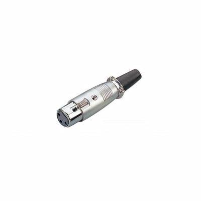 China XLR Connector,3 Pins with Nickel Contacts.Rohs. MS-A009N-3P for sale