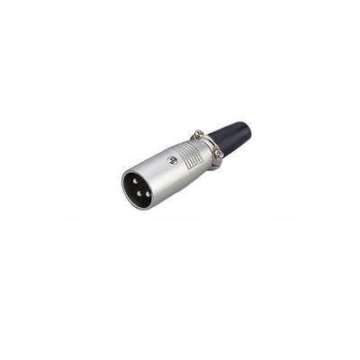 China XLR Connector,3 Pins with Nickel Contacts.Rohs. MS-A010N-3P for sale