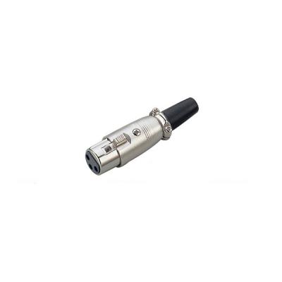 China XLR Connector,3 Pins with Nickel Contacts.Rohs. MS-A011N-3P for sale