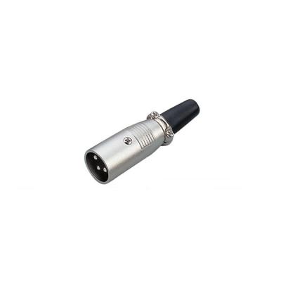 China XLR Connector,3 Pins with Nickel Contacts.Rohs. MS-A012N-3P for sale