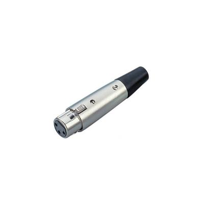 China XLR Connector,3 Pins with Nickel Contacts.Rohs. MS-A013N-3P for sale