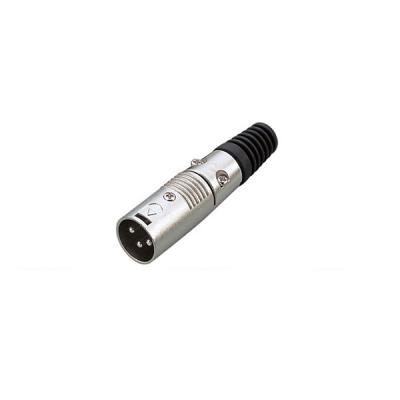 China XLR Connector,3 Pins with Nickel Contacts.Rohs. MS-A016N-3P for sale