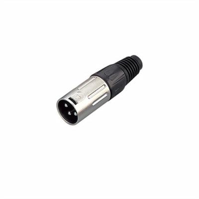 China XLR Connector,3 Pins with Nickel Contacts.Rohs. MS-A020N-3P for sale