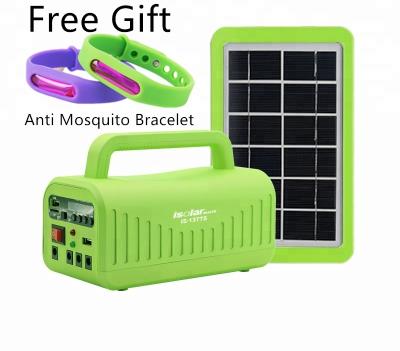 China off-Grid Solar energy System Solar Power Bank Solar Power generator 3W 8Ah 6V USB charging music player for sale
