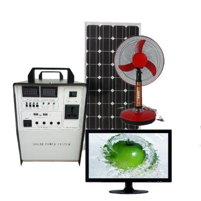 China 300W Solar Generator home Solar Power System AC 220V/ DC 12V output USB charging for sale