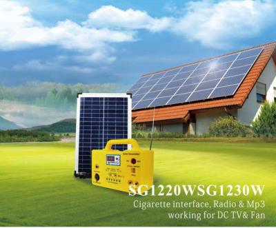 China off-grid 30W solar power kits solar energy System Home Solar Power Generator DC Fan DC TV for sale