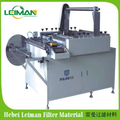 China PLJY350-1000   The air filter section off the net rolling machine for heavy truck air filter making for sale