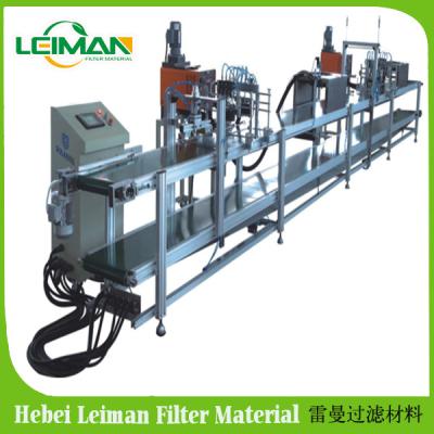 China PLSS-8 Square type air filter double automatic glue injection machine PU air filter making machine for sale