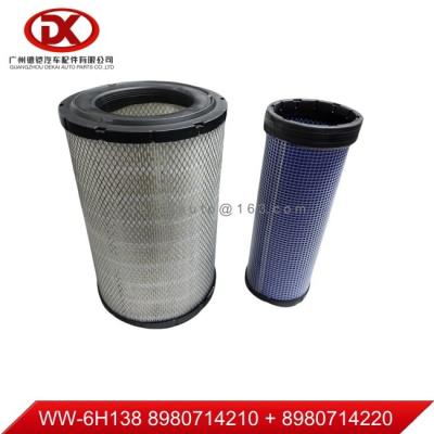 Cina Filtro d'aria 8980714210 Parti di motore di camion ISUZU 4HK1 6HH1 8980714220 in vendita